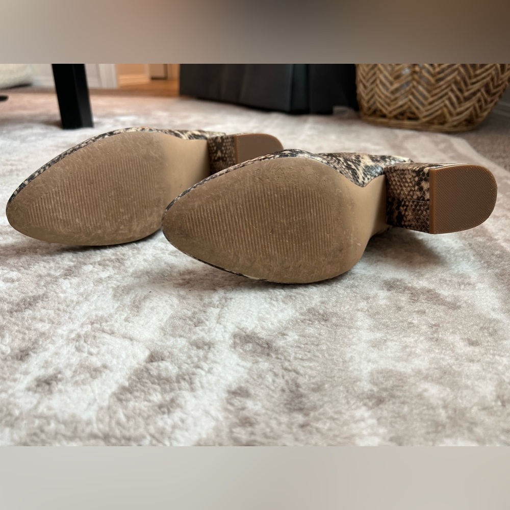 Steve Madden Snake Skin Booties - Snake Print Boots - Gem